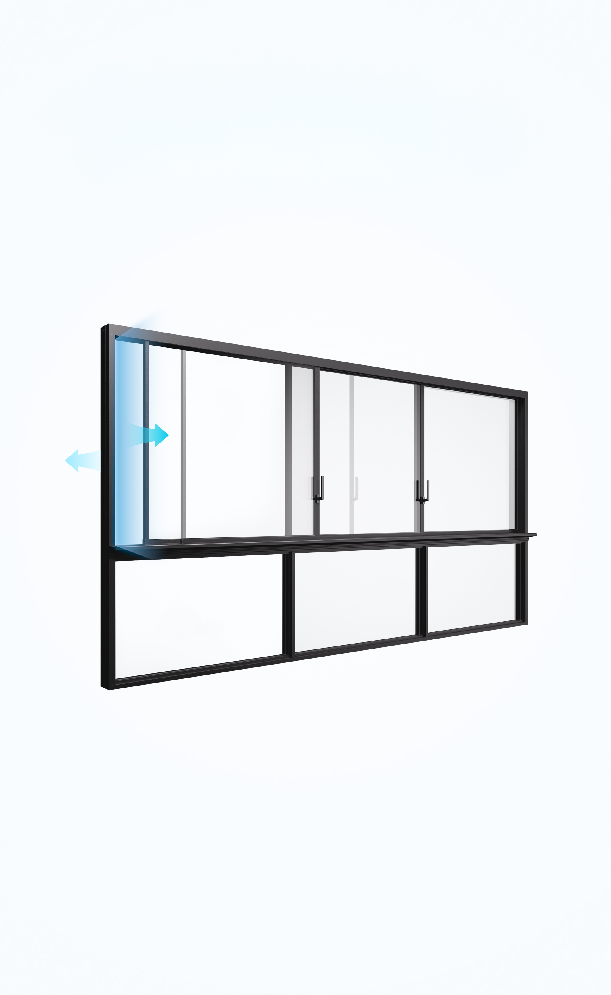 Extra Slim Concealed Track Lift-sliding Window – HOPO